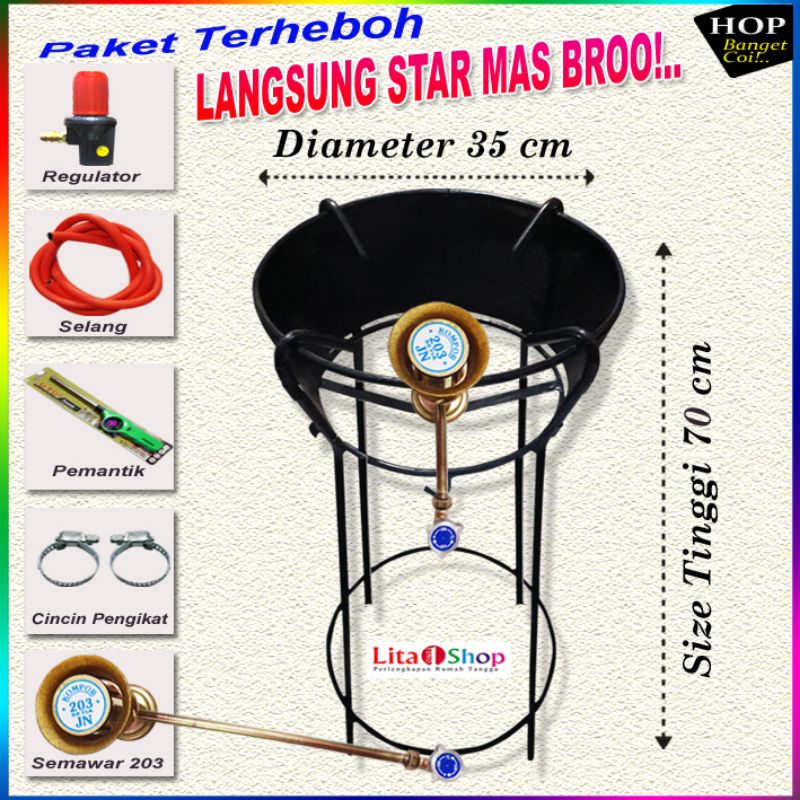 Jual 1 Set Kompor Semawar 203 / Rangka Behel Tinggi 70 cm Tebal ...