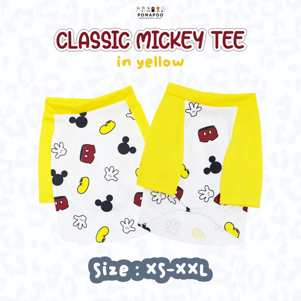 Jual POMAPOO - Baju Kucing dan Baju Anjing Classic Mickey Tee | Shopee ...