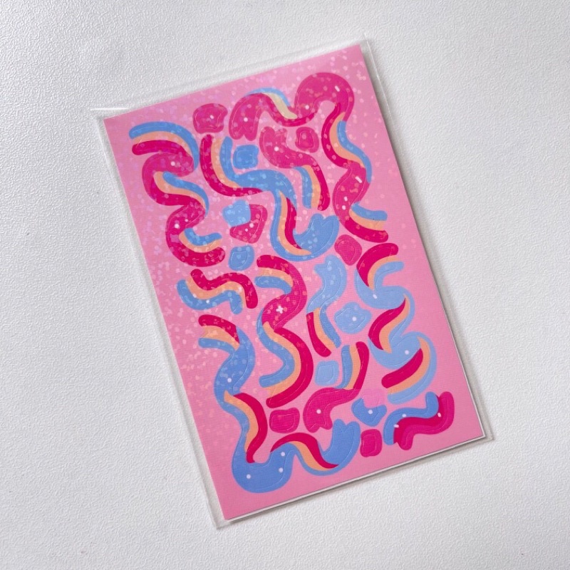 Jual [kstuffind] Stiker Pita Hologram Warna Warni Holo Sticker DIY ...