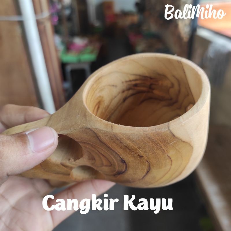Jual GELAS KAYU/CANGKIR KAYU/GELAS KAYU JATI/ALAT DAPUR KAYU/CANGKIR ...