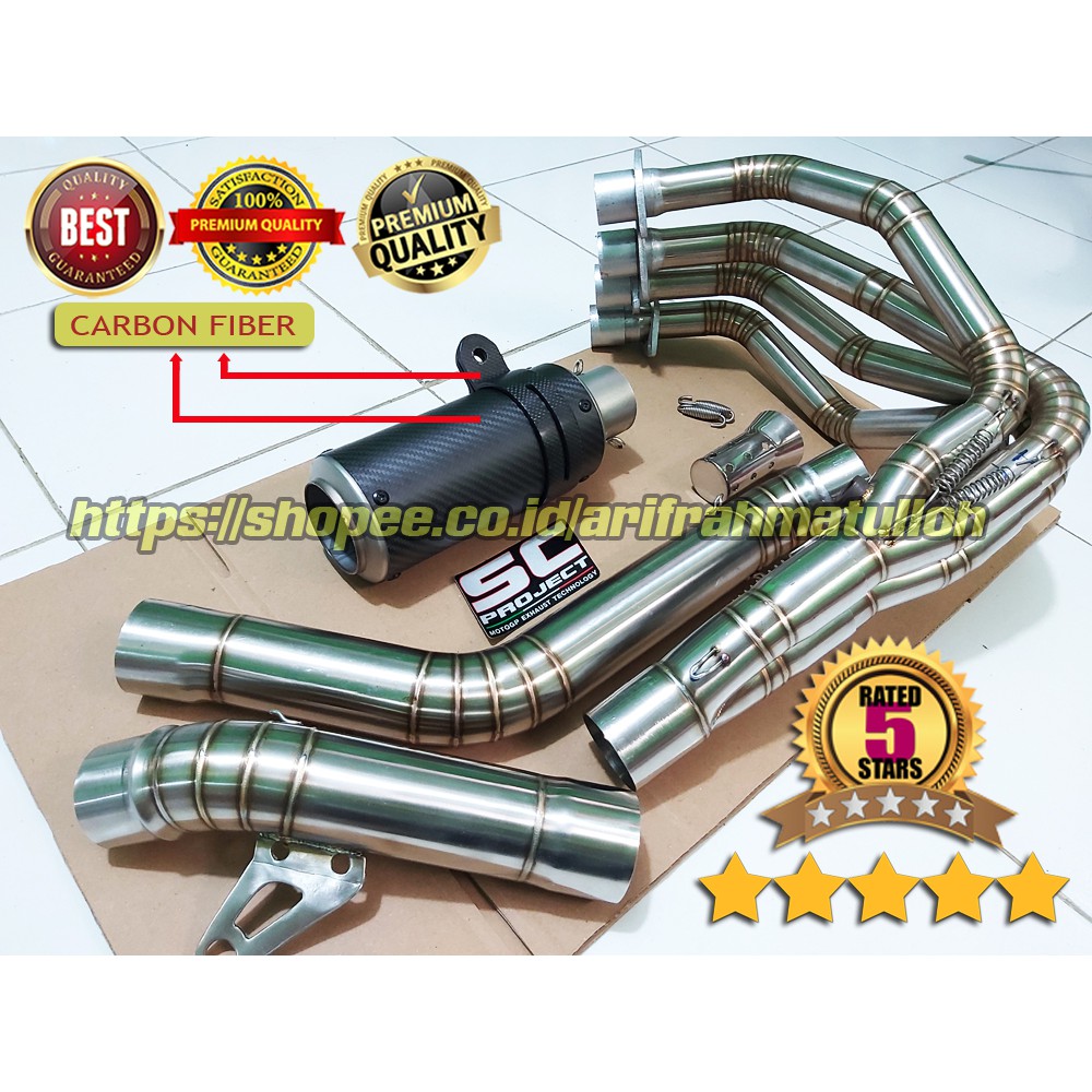 Jual Knalpot Racing ZX25R ZX25RR New SC PROJECT CARBON FIBER IMPORT ...