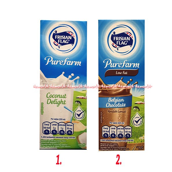 Jual Frisian Flag Purefarm 225ml Coconut Delight Belgian Chocolate Minuman Susu UHT Susu Bendera ...