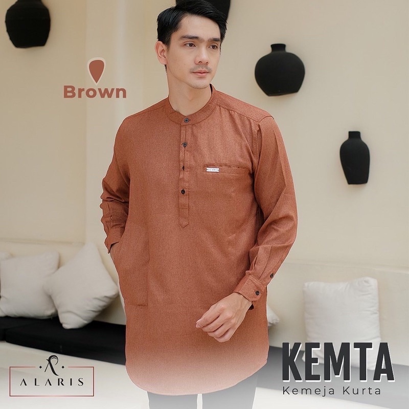 Jual Kemta lengan panjang / kemeja kurta premium / kemko panjang ...