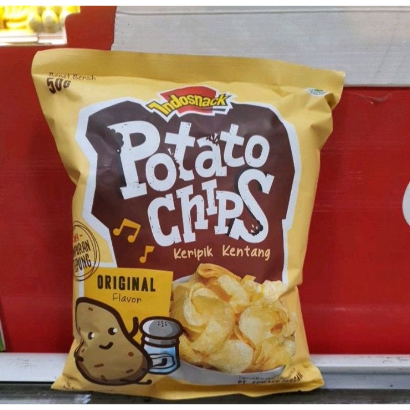Jual Indosnack Potato Chips Keripik Kentang 50g Vegetarian Vegan ...