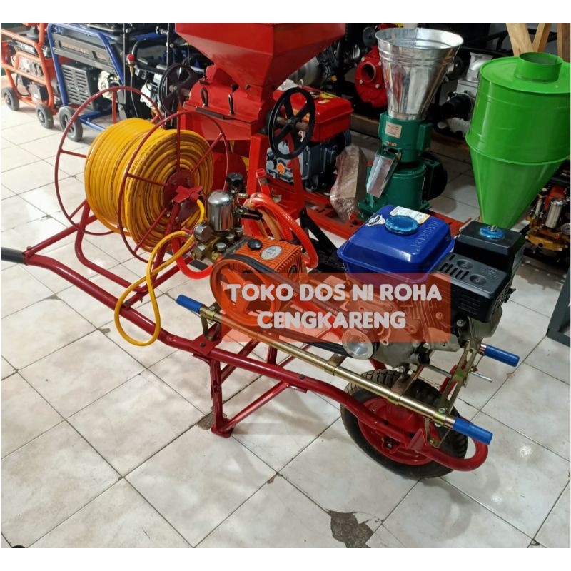 Jual Power Sprayer Portable 4 Tak Model Beko Komplit Selang 100 Meter ...