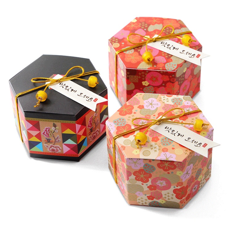 Jual Korean styles hexagonal gift box / Karton Packaging Permen Wedding ...