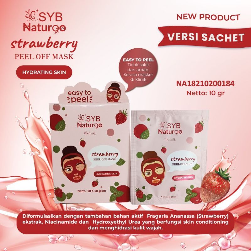 Jual SYB NATURGO PEEL OF MASK SACHET | Shopee Indonesia