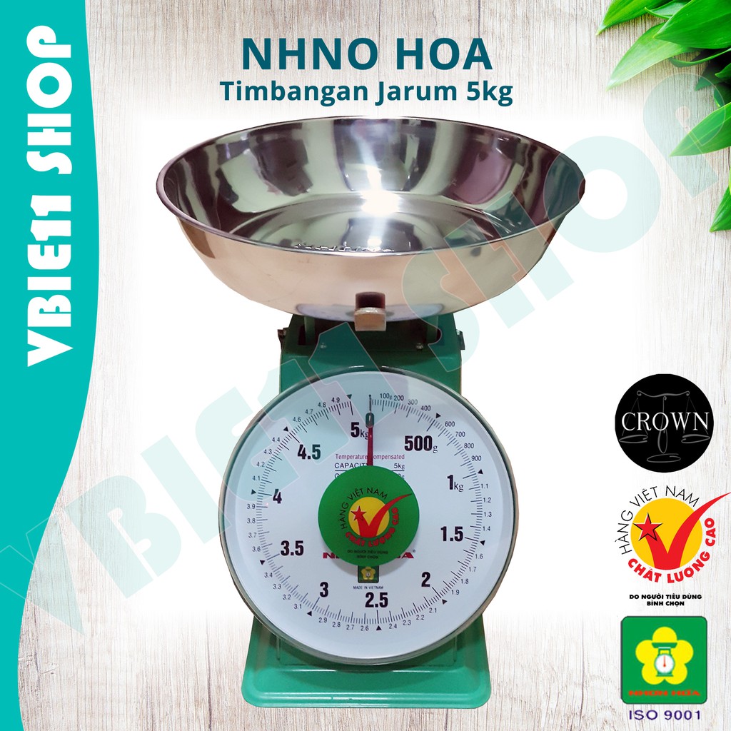 Jual Timbangan VIETNAM HIJAU MONAKE 5kg Besi Stainless Jarum Analog Manual Duduk Sembako Telor ...