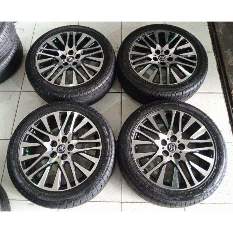 Jual Velg Variasi Pelek Mobil Second Replika Alphard Ring 18 Pcd 5x114 ...