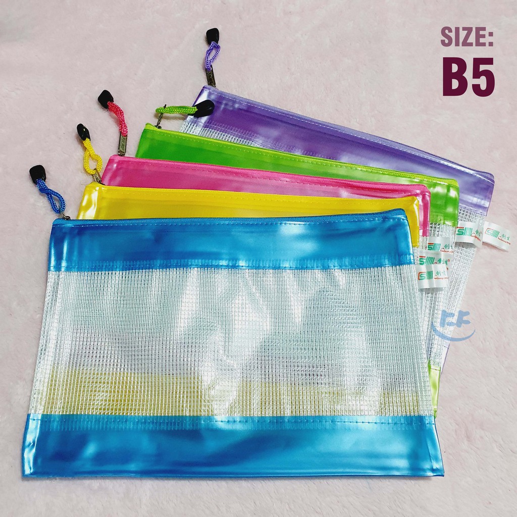 Jual Map Folder Dokumen B5- jaring transparant+warna atas bawah ...