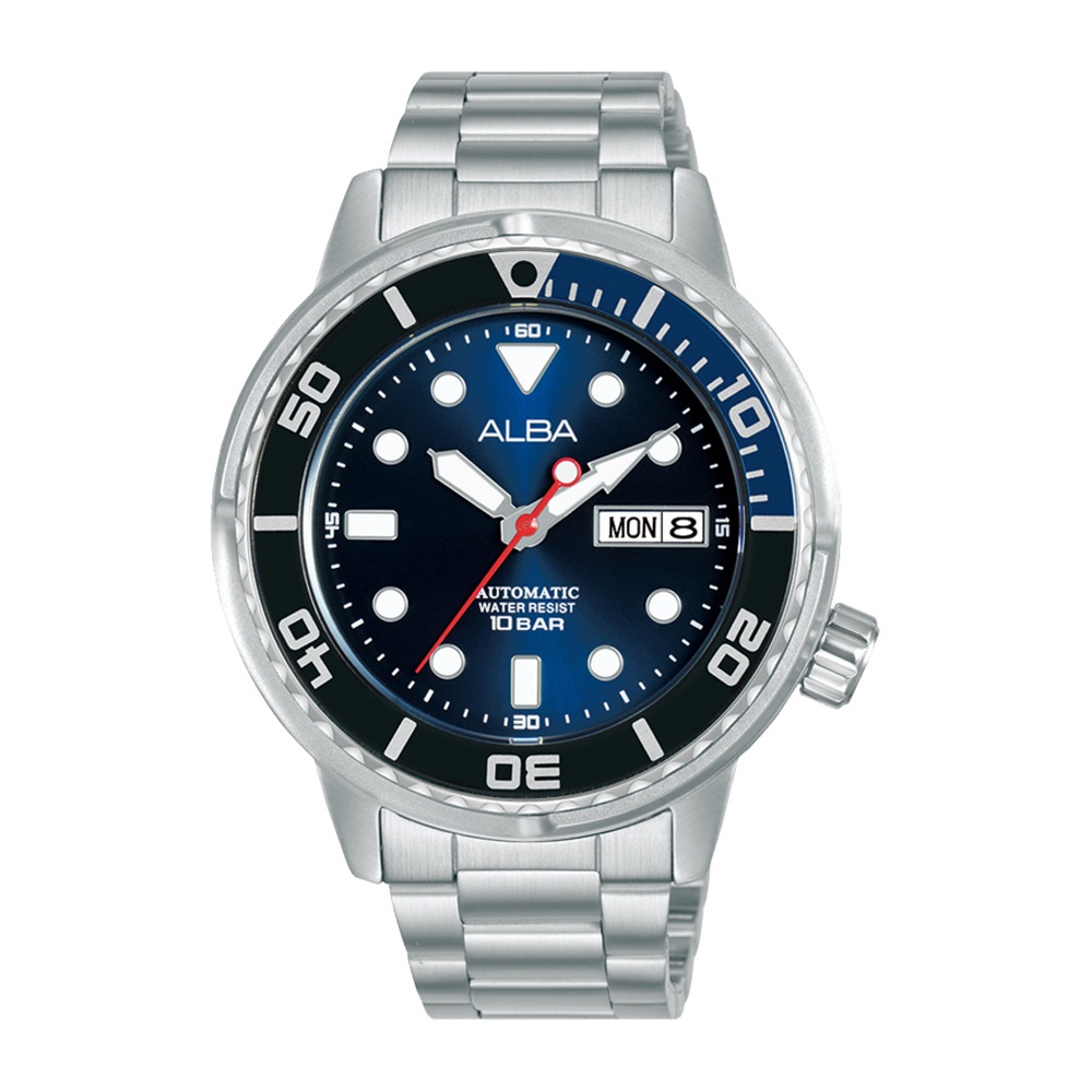 Jual Alba AL4245X1 Automatic Baby Tuna Blue Dial Stainless Steel - Jam ...