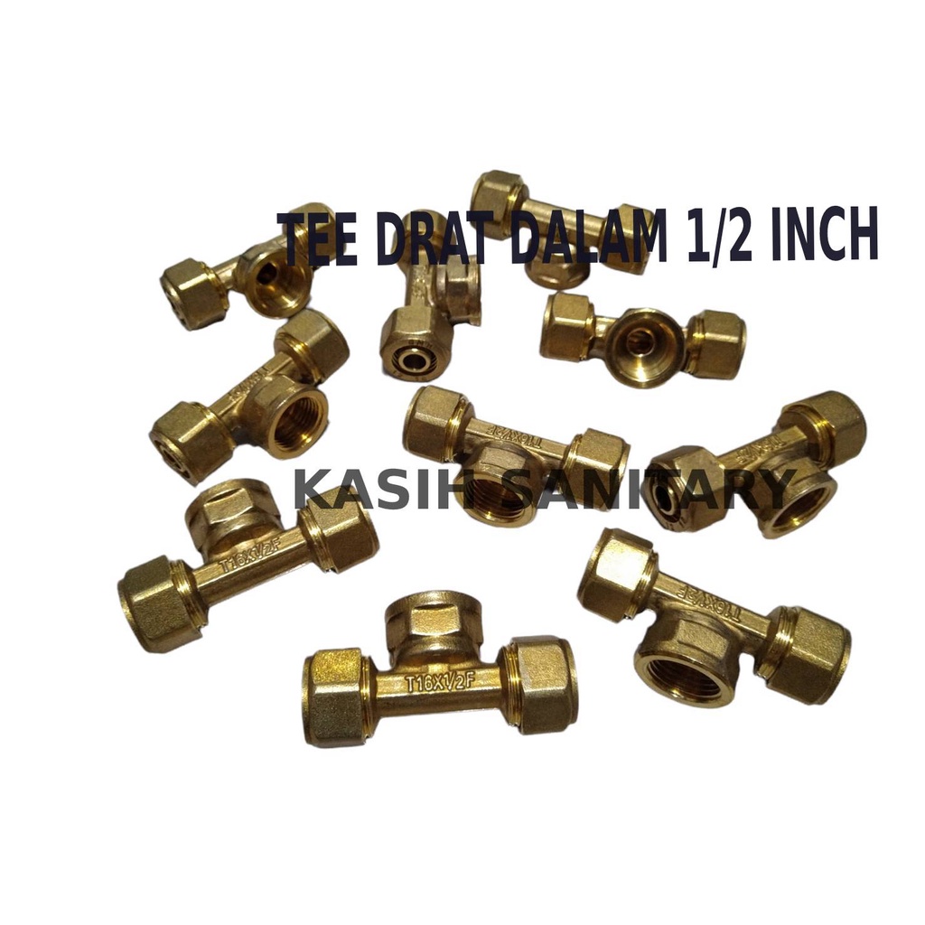 Jual Fitting pipa air panas drat dalam 1/2 inch nepel tee drat dalam kuningan air panas | Shopee ...
