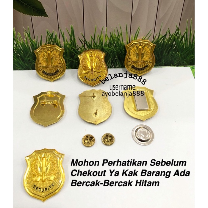 Jual Pin kewenangan security kuning satuan | Shopee Indonesia
