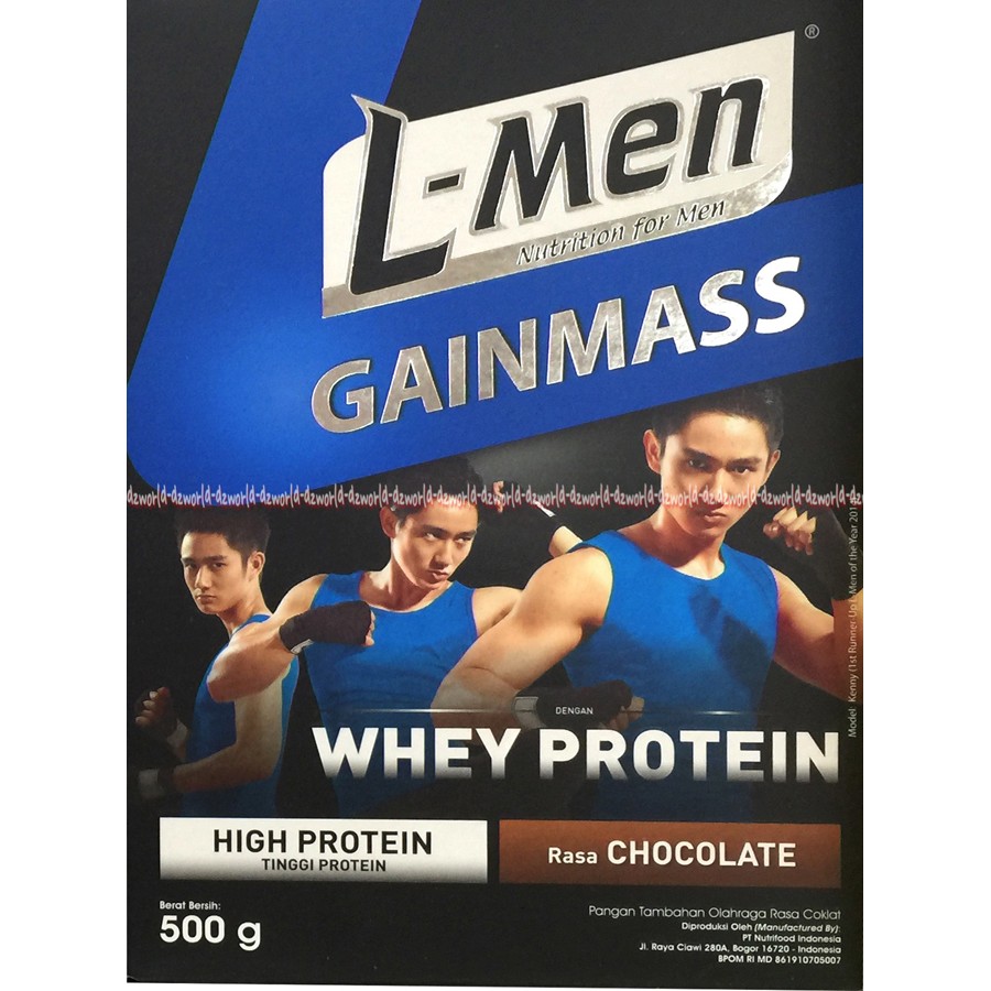 Jual L-Men Gainmass 500gr Whey Protein Rasa Chocolate Flavour Whey ...