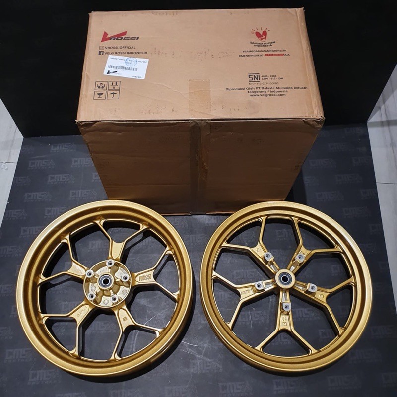 Jual Velg Racing V-Rossi Sprint Rattle Yamaha R15 Ring 17 Gold Matte ...
