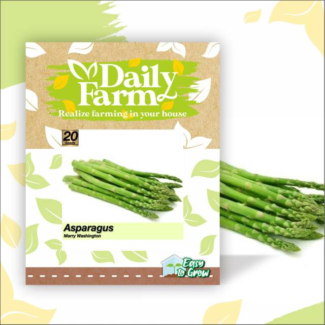 Jual DF benih ASPARAGUS marry washington 20 butir daily farm | Shopee ...