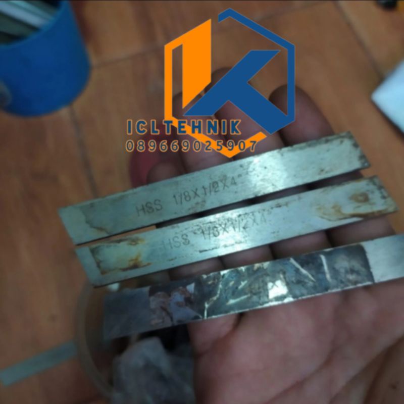 Jual pisau potong hss 1/8 x 1/4 x 4 inch pahat bubut hss | Shopee Indonesia
