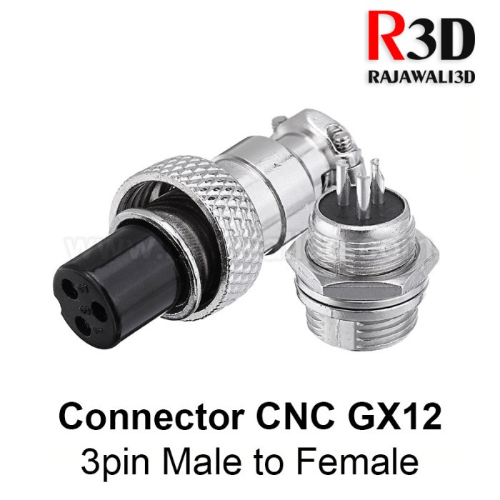 Jual Connector CNC GX12 3pin Male to Female | Shopee Indonesia