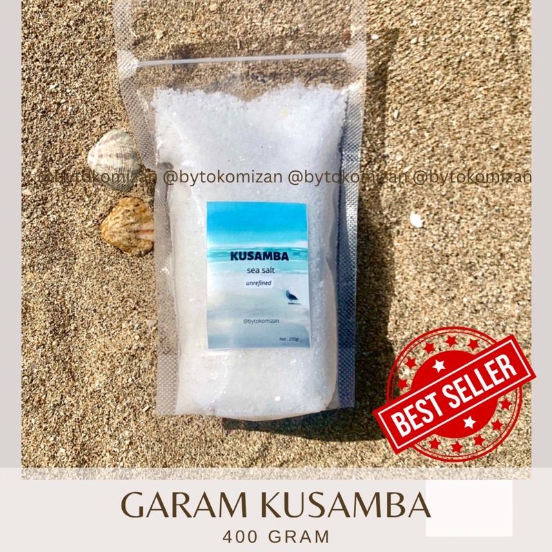 Jual KUSAMBA Sea Salt 400gr | Garam Laut Bali unrefined, pure ...