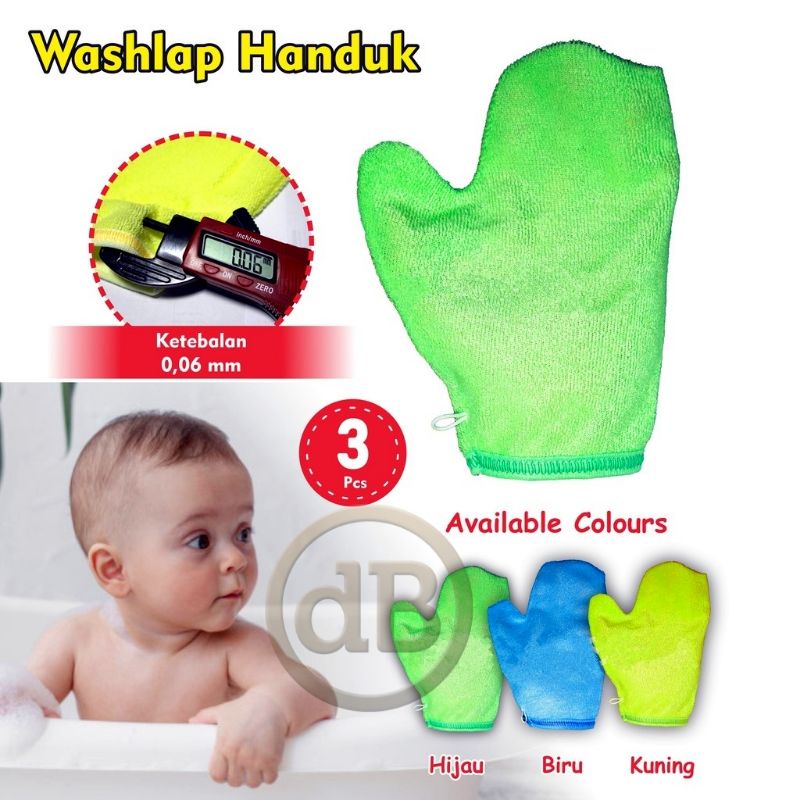 Jual Washlap Jari Bahan TEBAL Washlap Perlengkapan Bayi Lahir Washlap ...