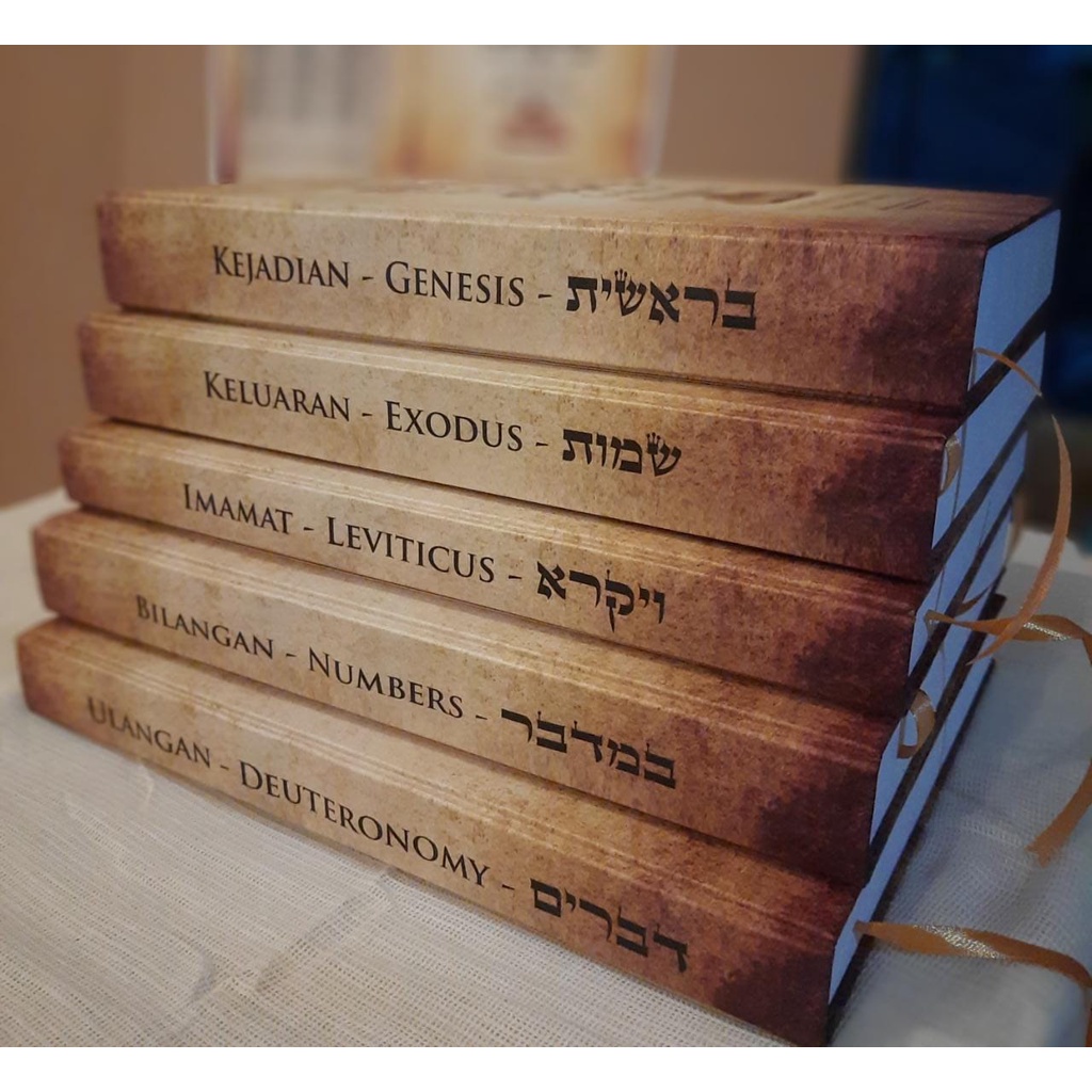 Jual 5 Kitab TORAH Interlinear: Ibrani - Inggris - Indonesia | Shopee ...