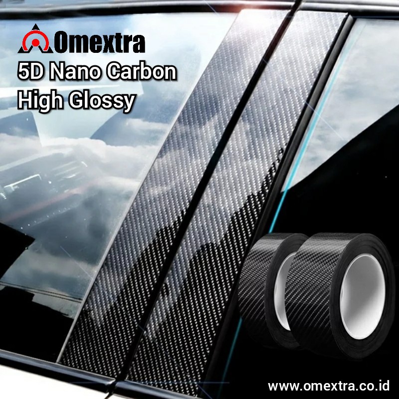 Jual Nano Carbon 5D Sticker Omextra 5D Carbon Stiker Door Pilar Pintu ...
