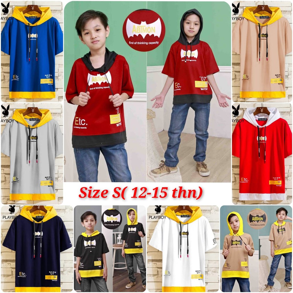 Jual JOLIJOS/Sweater Kid Hoodie Abimon/Atasan anak Laki-Laki/Size S dan ...