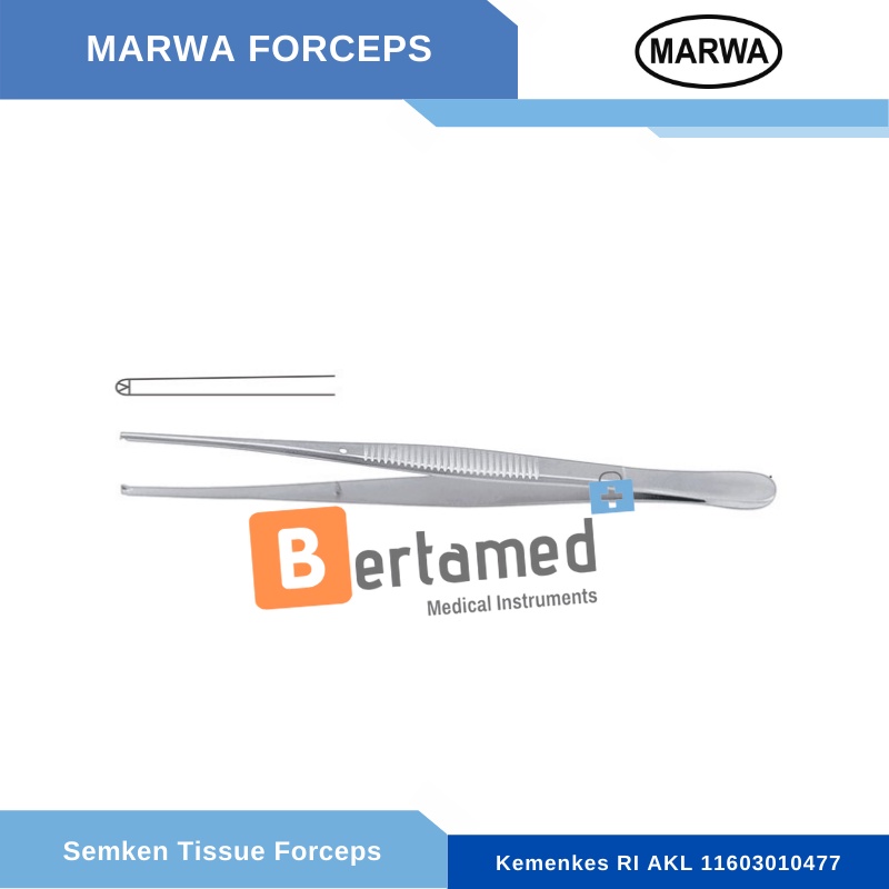 Jual Semken Tissue Forcep 1 x 2 Teeth / Dissecting Forceps | Shopee Indonesia