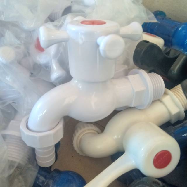 Jual keran air pvc / kran baling / keran putar / water tap faucet ...