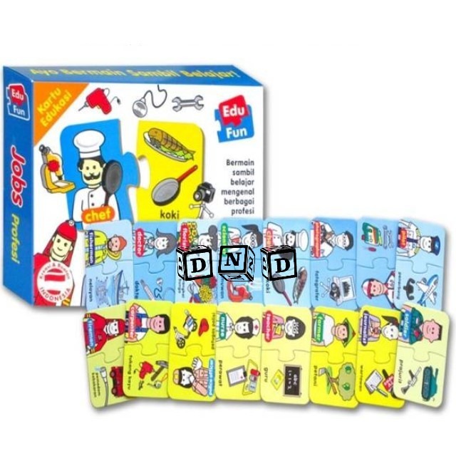 Jual Mainan Edukatif / Edukasi Anak - Puzzle Puzzlo Jobs / Profesi ...