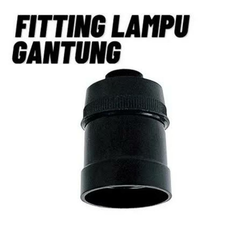 Jual fitting lampu gantung /fitting gantung hitam | Shopee Indonesia
