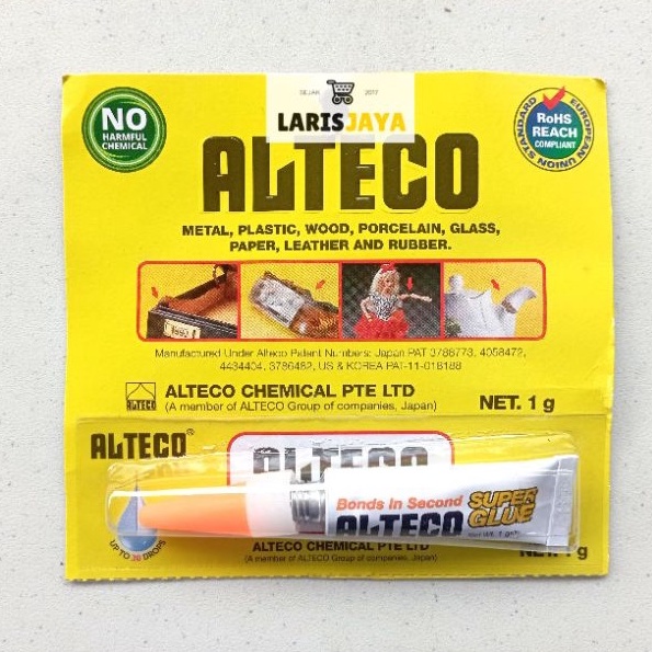 Jual ALTECO SUPER GLUE / POWER GLUE / INSTANT GLUE ORIGINAL JAPAN | Shopee Indonesia