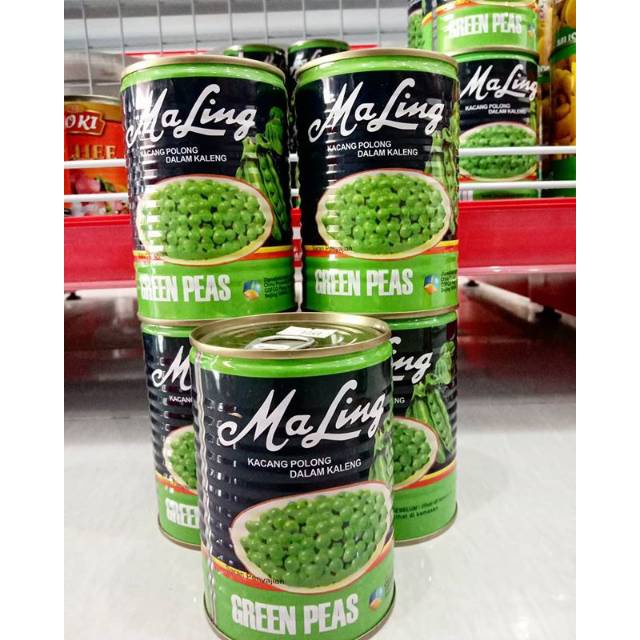 Jual MA LING KACANG POLONG KALENG GREEN PEAS | Shopee Indonesia