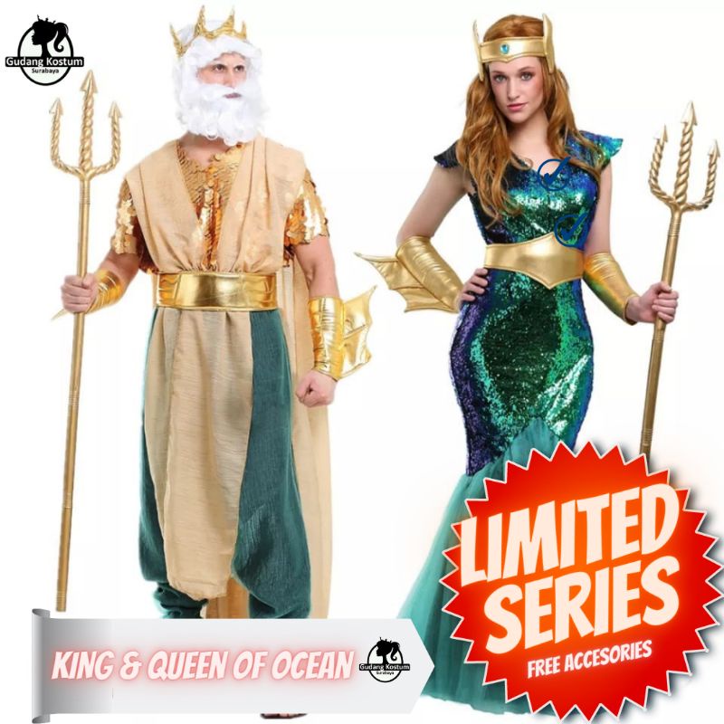 Jual LIMITED! Series King and Queen of Ocean Pria Wanita Dewa Dewi Laut ...