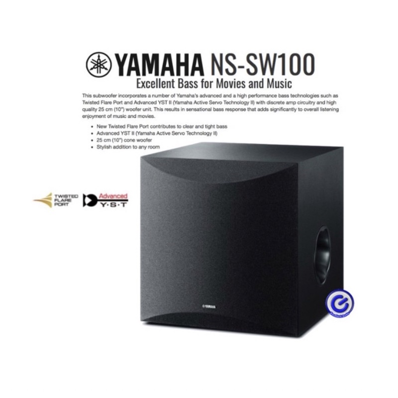 Jual Yamaha active subwoofer NSSW100 NS 100 SW100 | Shopee Indonesia