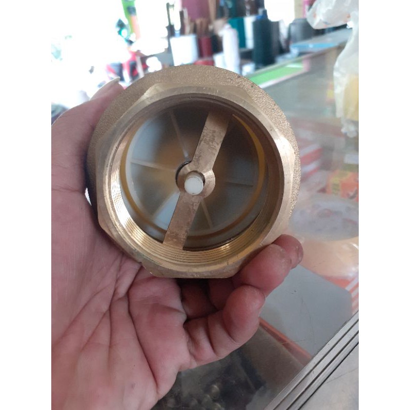 Jual foot valve/tusen klep/foot klep 2 inc kuningan SAILING | Shopee ...