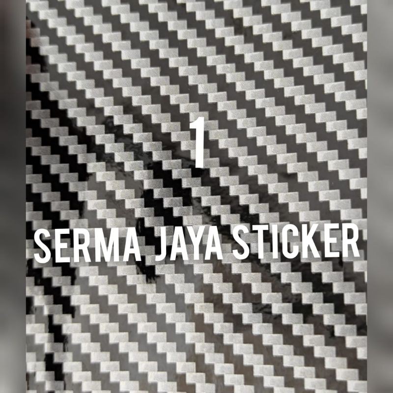 Jual stiker sticker carbon 2d glossy silver dan gold karbon mirip ...