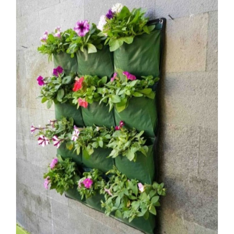 Jual pot dinding Wallplant 12 kantong besar | Shopee Indonesia