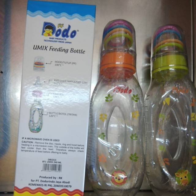 Jual Dodo Umix 240ml Botol susu donat botol lubang botol lucu baby ...