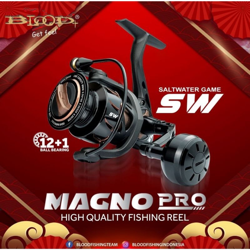 Jual Reel Blood Magno Pro 4000 SW Power Handle | Shopee Indonesia