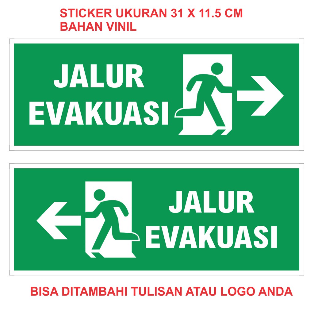 Jual STICKER JALUR EVAKUASI | Shopee Indonesia