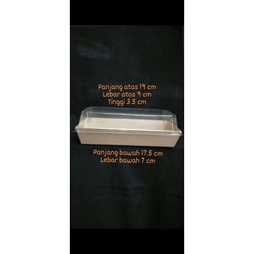 Jual Paper Bread Cake Box / Packaging Kotak Roti Kue - putih rectangle ...