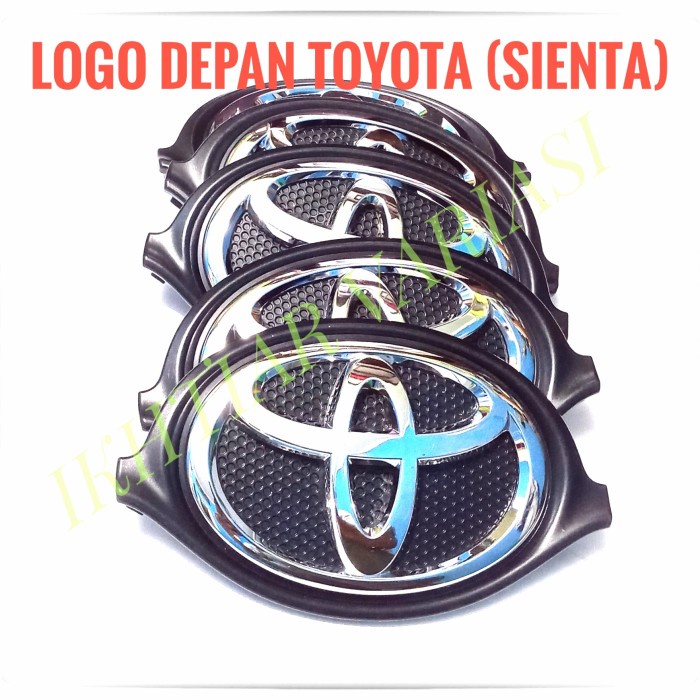 Jual Logo Depan Sienta Lambang Grill Sienta Logo Original Toyota Sienta ...