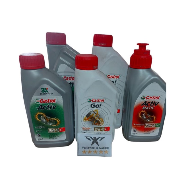 Jual Oli Mesin Castrol Go Active 4t Active Matic 800ml 1000ml Oli ...