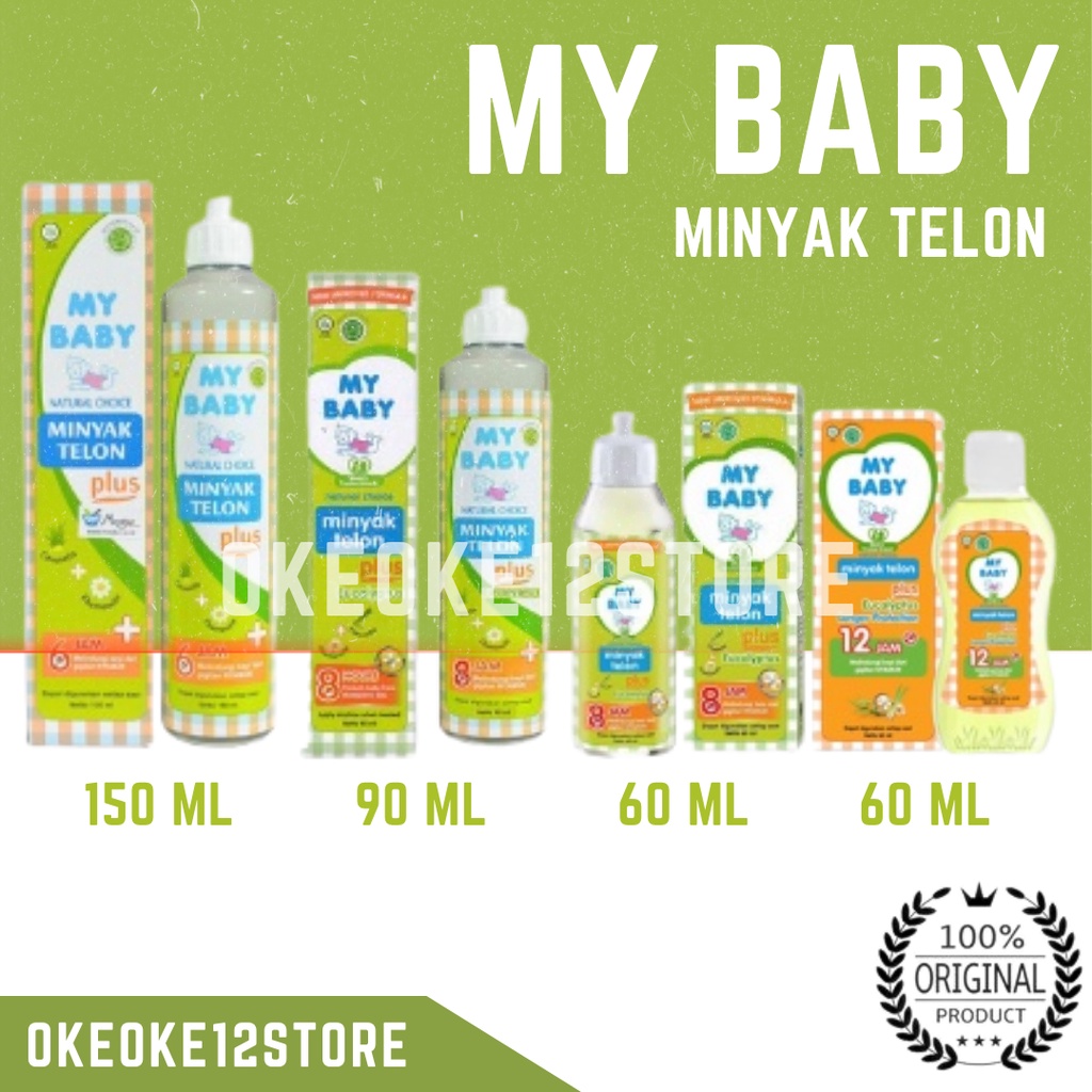 Jual My Baby Minyak Telon Plus ( 60ml, 90ml, 150ml ) + MY BABY 60ML ...