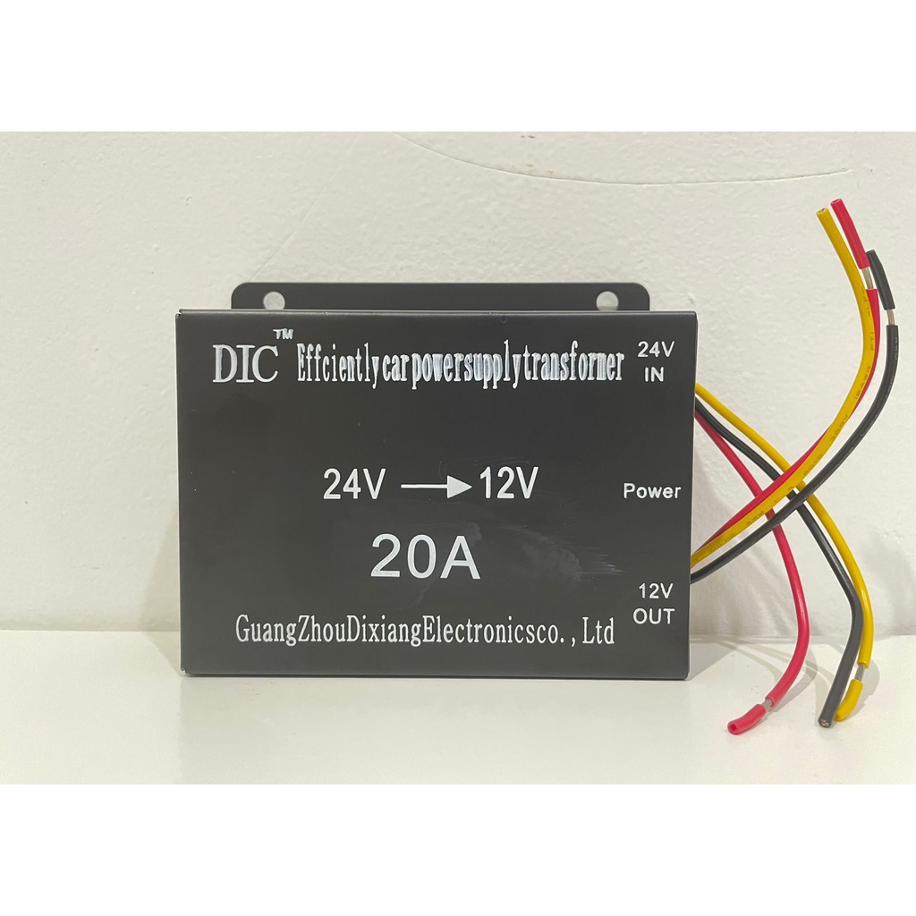 Jual Step Down 20A DC 24V - 12V Car Power Supply Transformer DC 24 Volt ke 12 Volt 20 Ampere ...