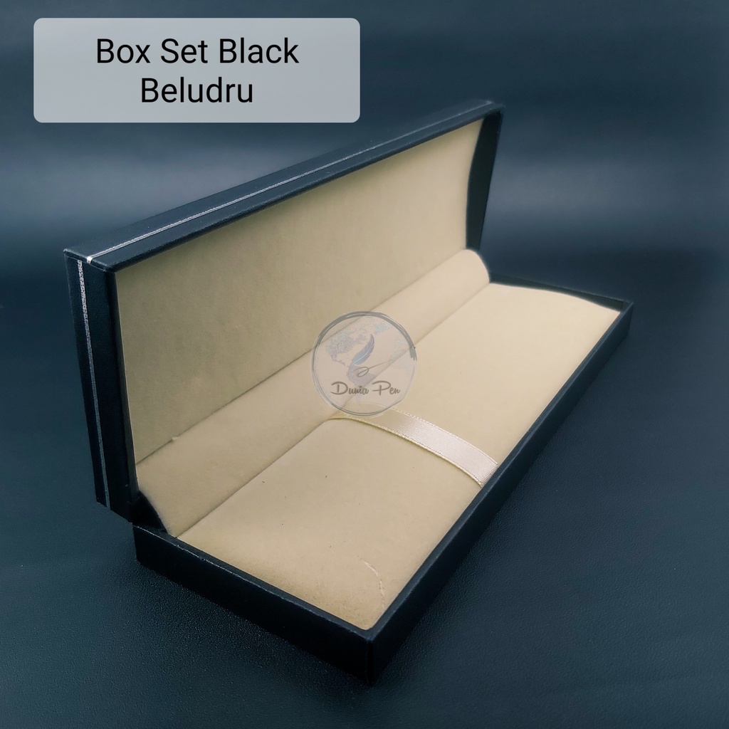 Jual Box Pulpen Set Ekslusif Beludru Black, Kotak Pen Elegan, Pen ...