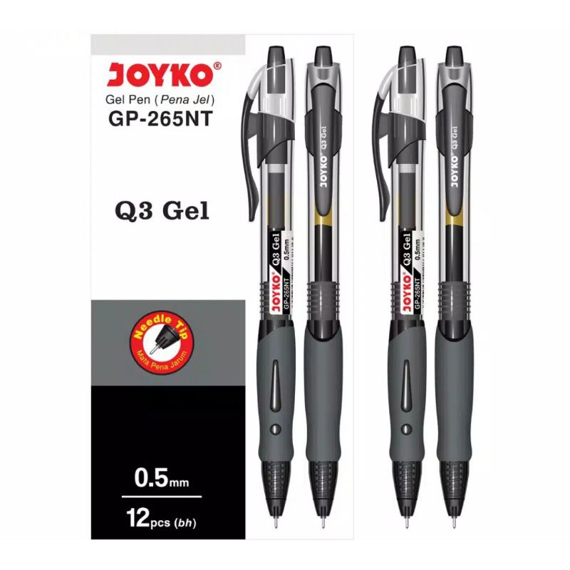 Jual MG - PULPEN GEL Q3 GP-265NT JOYKO 0.5 MM 12 PCS | Shopee Indonesia