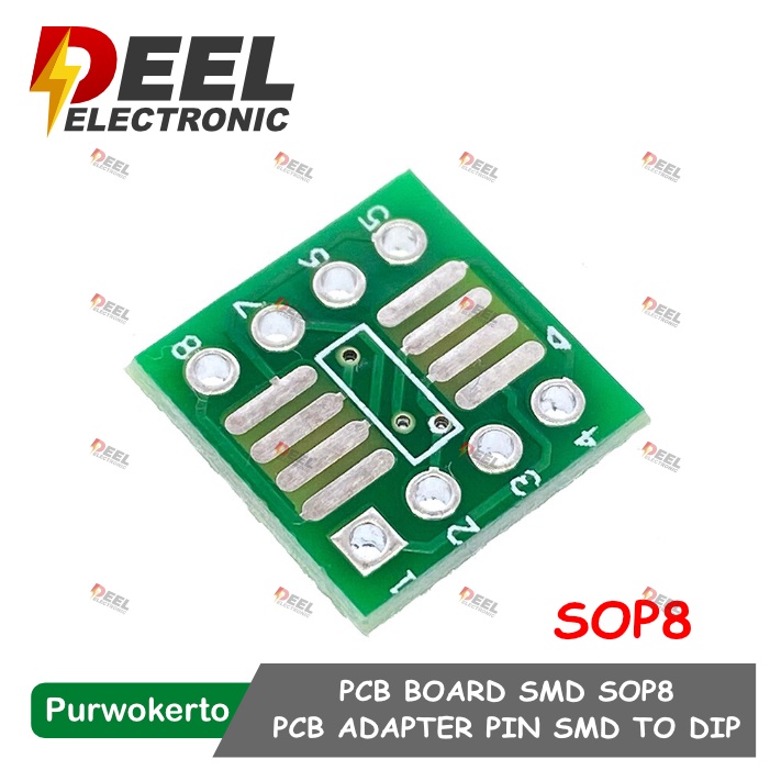 Jual SMD TO DIP IC ADAPTER PCB BOARD SMD SOP8 SSOP8 TSSOP8 TSOIC8 TO DIP 8 | Shopee Indonesia