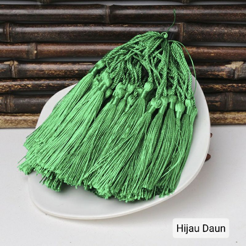 Jual Tassel Rumbai Kerajinan Tangan Warna Warni/ Gantungan hiasan tali ...